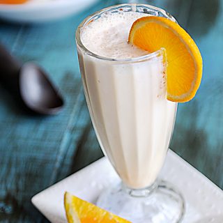 Creamy Orange Milkshake Recipe from Dine and Dish