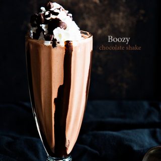Remembering a Friend {Boozy Chocolate Milkshake Recipe} - Dine and Dish