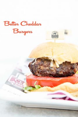 Grilled Better Cheddar Burgers Recipe - Dine and Dish