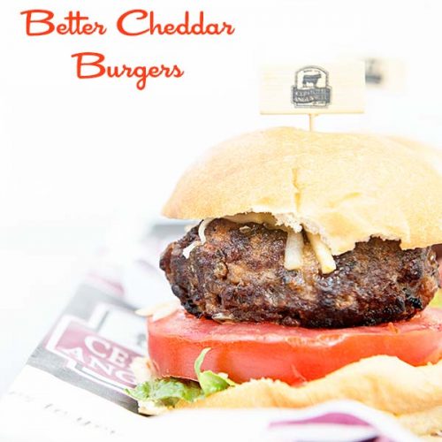 Grilled Better Cheddar Burgers Recipe - Dine and Dish